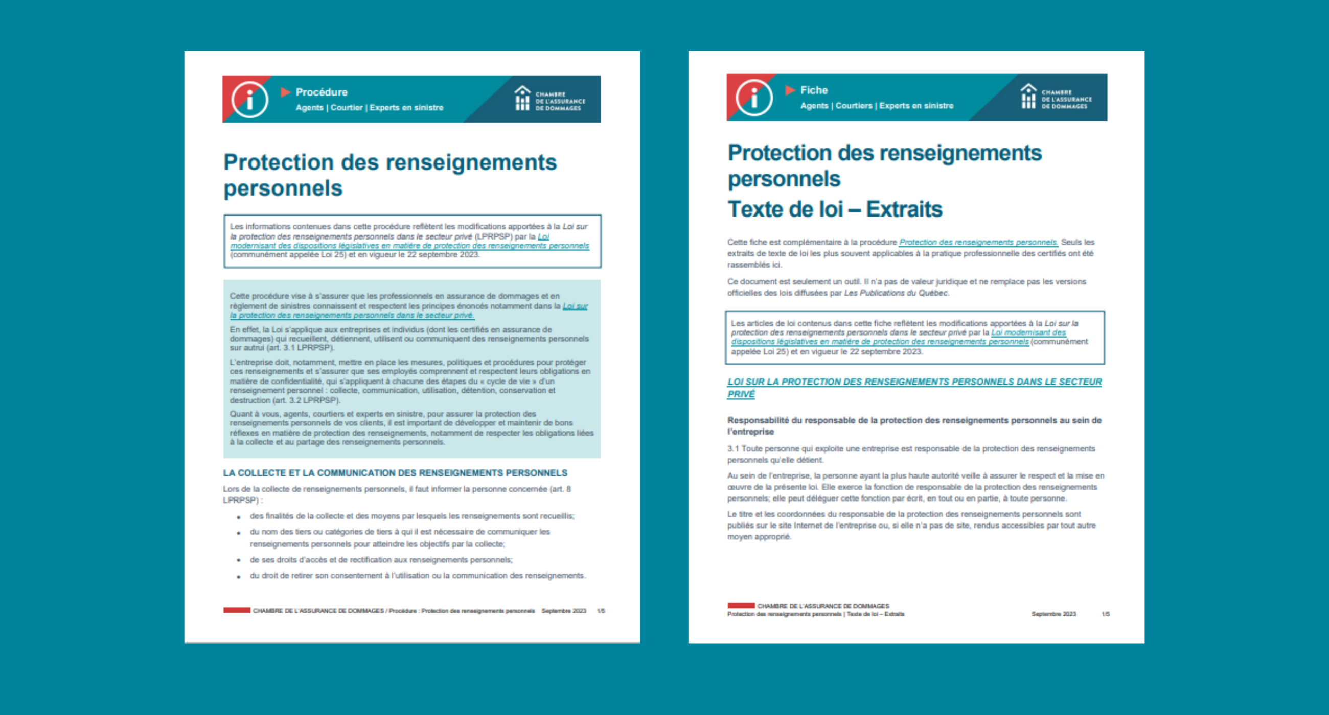 Loi 25 : deux outils ont été mis à jour.